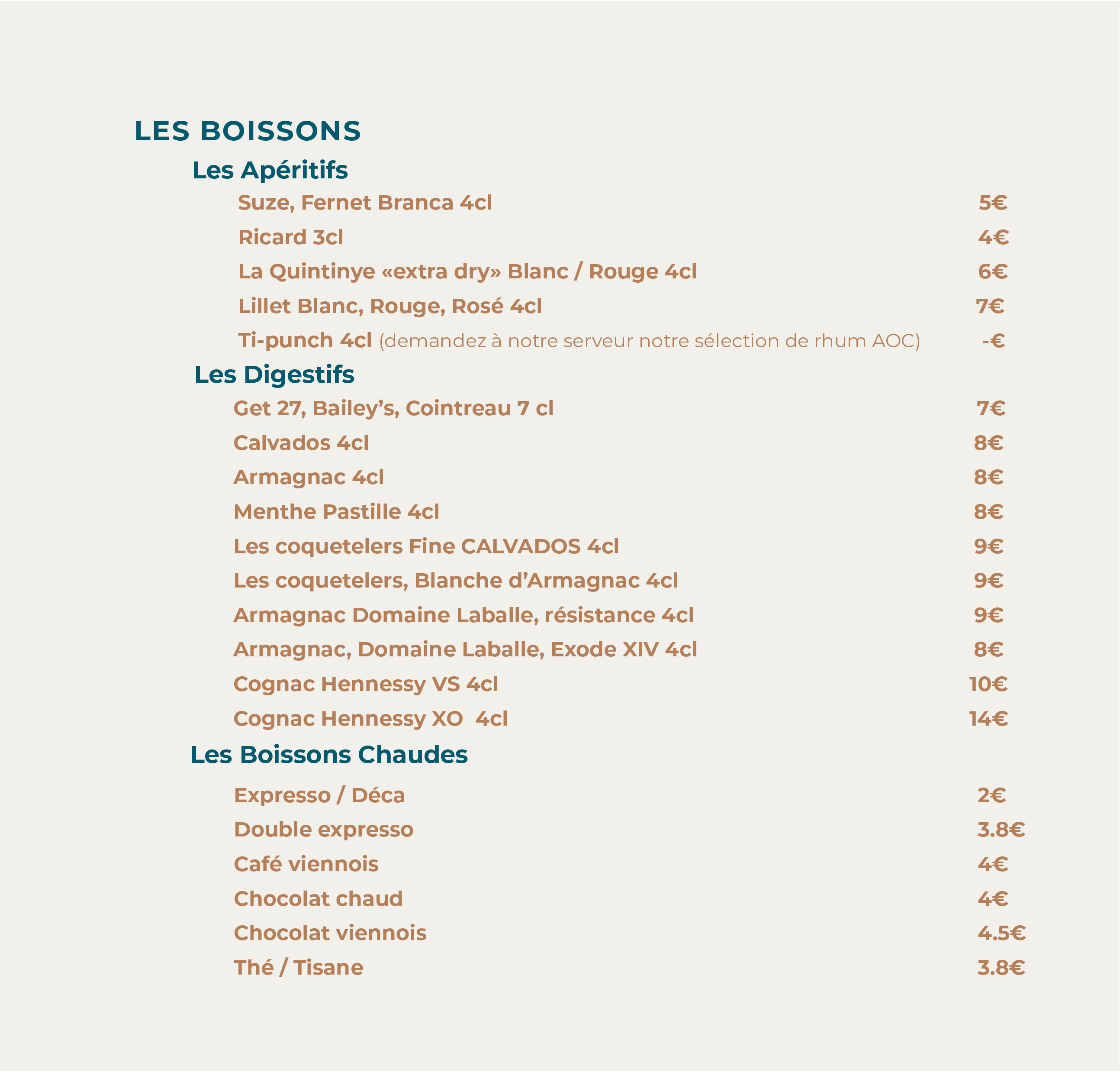 La Carte - De Part et d'Autre : Restaurant Bordelais